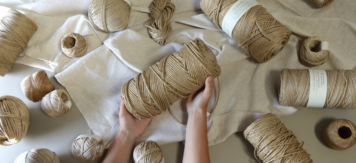 Natural Polished linen & hemp – String Harvest